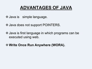 Industrial Training Report on Java Technology. | PPSX