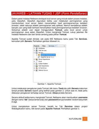 Java Web Form Pendaftaran - JSP | PDF