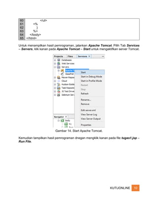 Java Web Form Pendaftaran - JSP | PDF