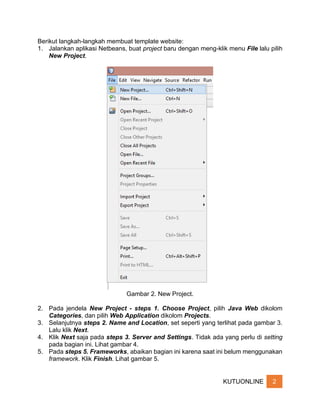 Java web application 2 - membuat template web | PDF