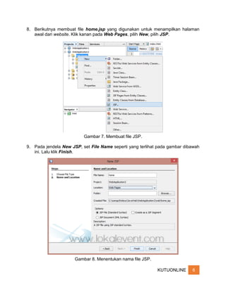 Java web application 2 - membuat template web | PDF