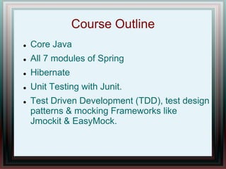 Java Web Development Course | PPT