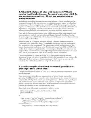 Java Web Frameworks Sweetspots | PDF | Web Development | Internet