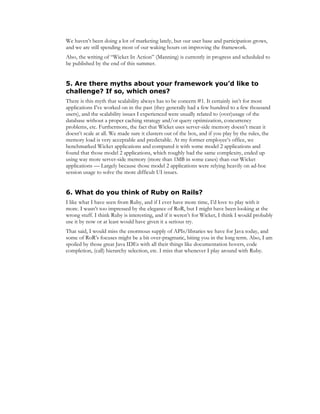 Java Web Frameworks Sweetspots | PDF | Web Development | Internet