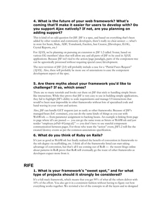 Java Web Frameworks Sweetspots | PDF | Web Development | Internet