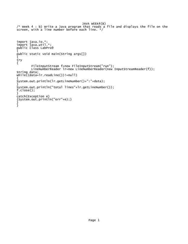 Java Week4(B) Notepad | PDF