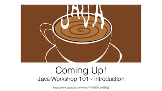 Java workshop 101 Preamble | PDF