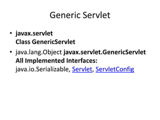 Javax.servlet,http packages | PPT