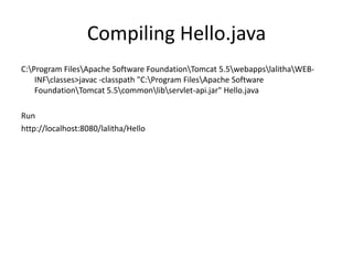 Javax.servlet,http packages | PPT