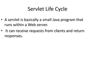 Javax.servlet,http packages | PPT