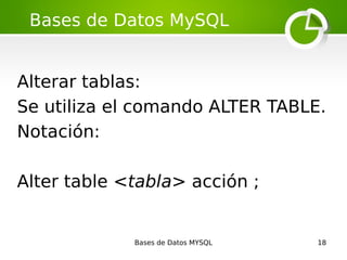 Mysql comandos básicos para crear bases de datos y sus tablas | PPT