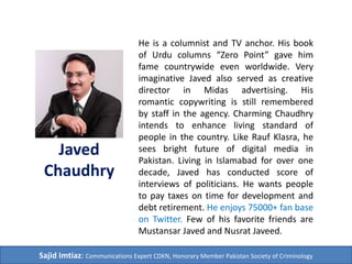 Javed Chaudhry | PPT