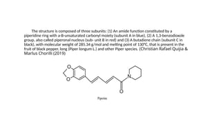 EXTRACTION OF PIPERINE FROM BLACK PEPPER & THEIR PROBABLE BIOLOGICAL ...