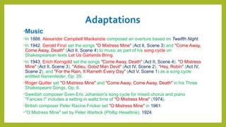 Intro to twelfth night | PPT