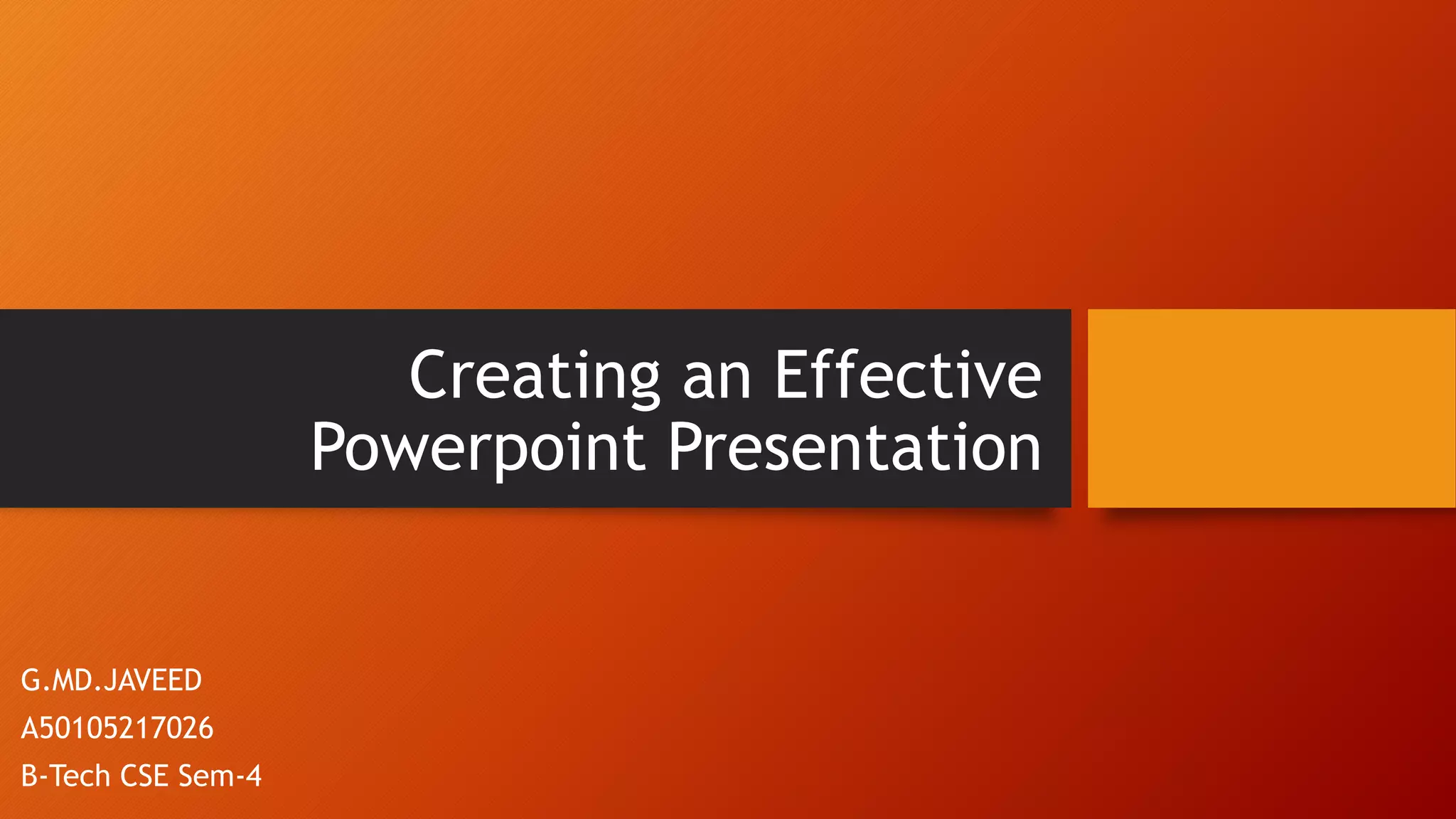 How to make a powerpoint presentation? | PPTX