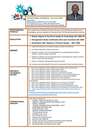 Javeed_CV-2024.pdf Resume about the work and expertises | PDF