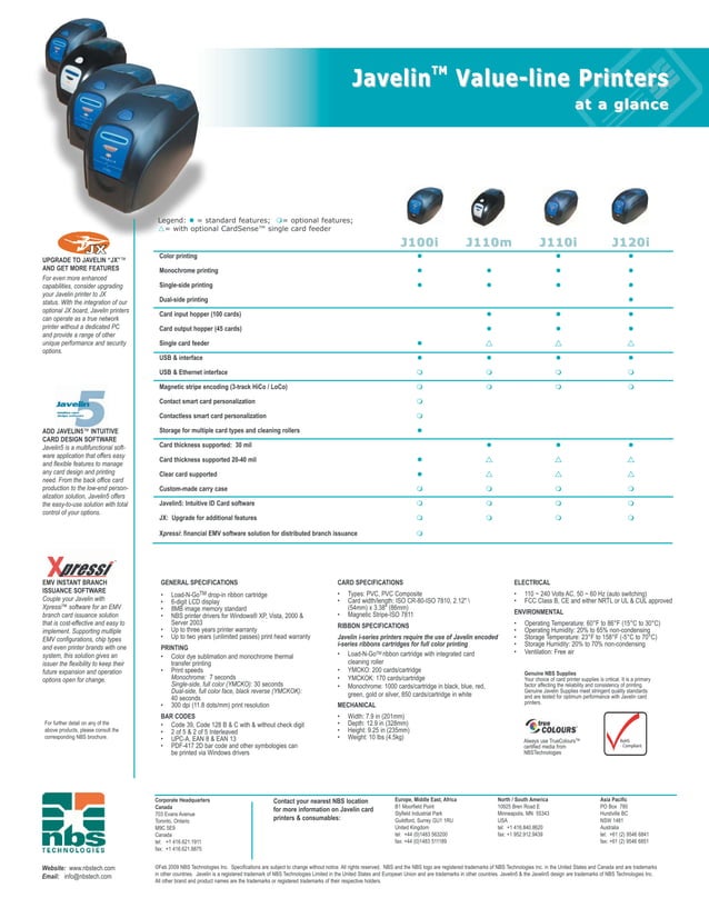 Javelin Card Printers, Javelin ID Card Printer Ribbons, UAE, Dubai ...