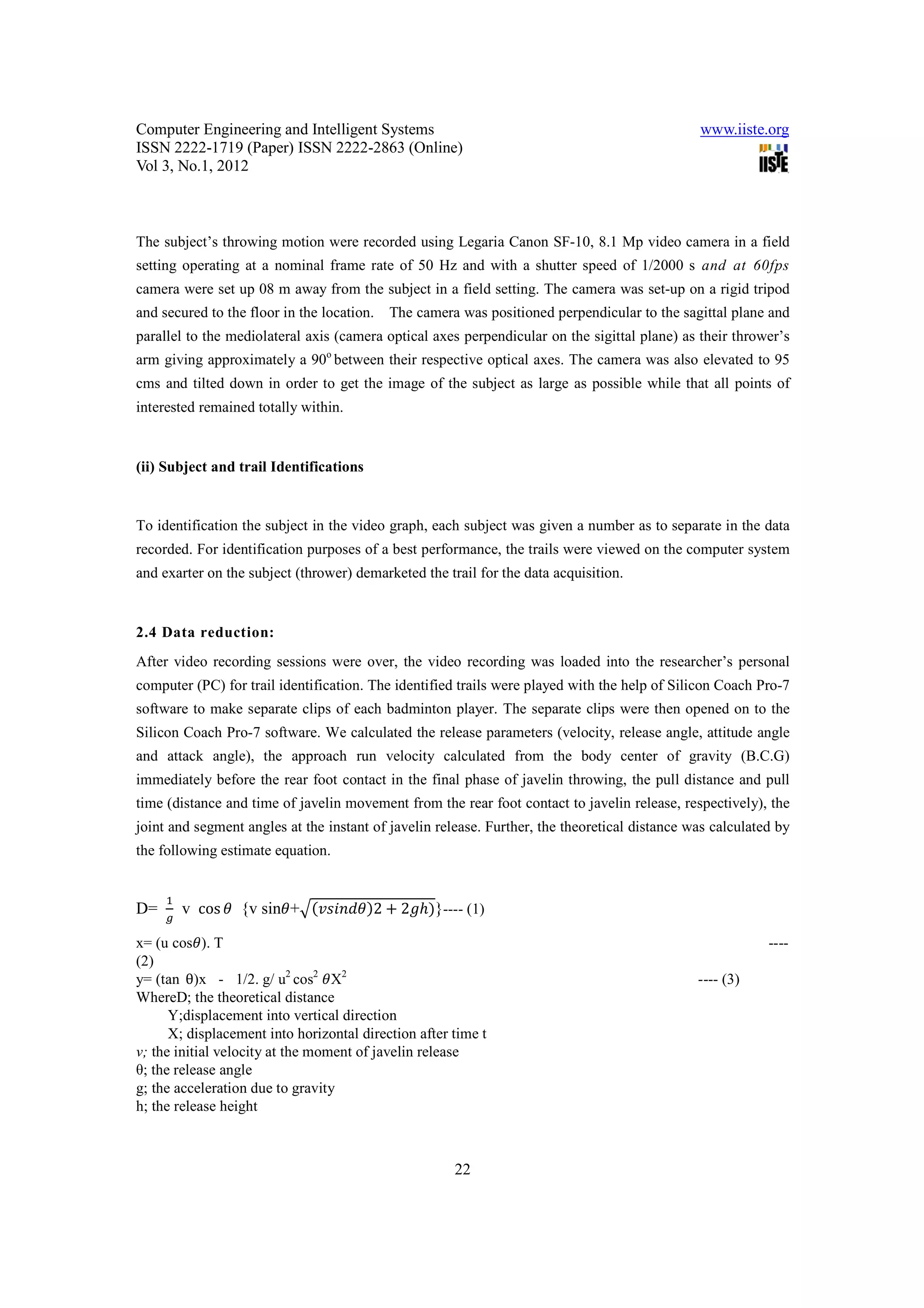 Javelin throwing technique a biomechanical study | PDF Javelin throwing technique a biomechanical study | PDF