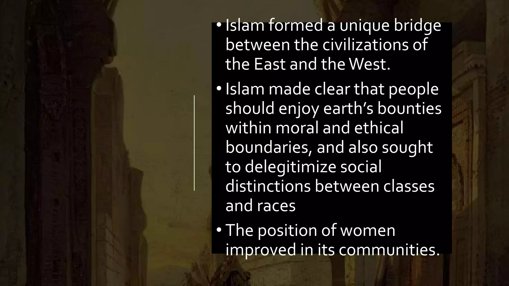 BASIC ELEMENTS OF ISLAMIC CIVILIZATION | PPTX