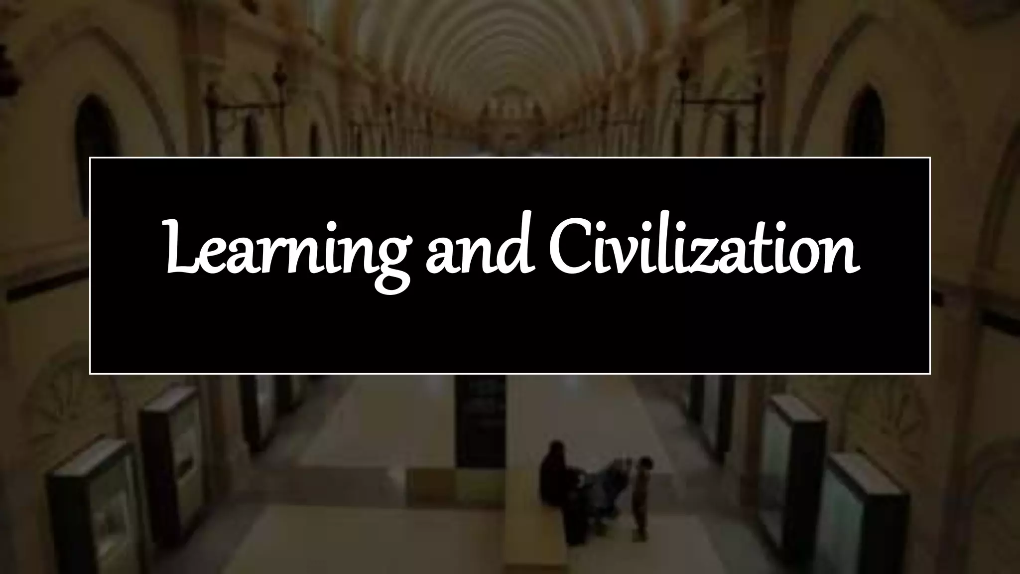 BASIC ELEMENTS OF ISLAMIC CIVILIZATION | PPTX