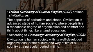 BASIC ELEMENTS OF ISLAMIC CIVILIZATION | PPTX