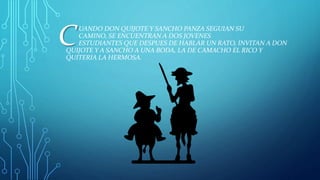 Don Quijote, II parte, capítulo 19 | PPTX