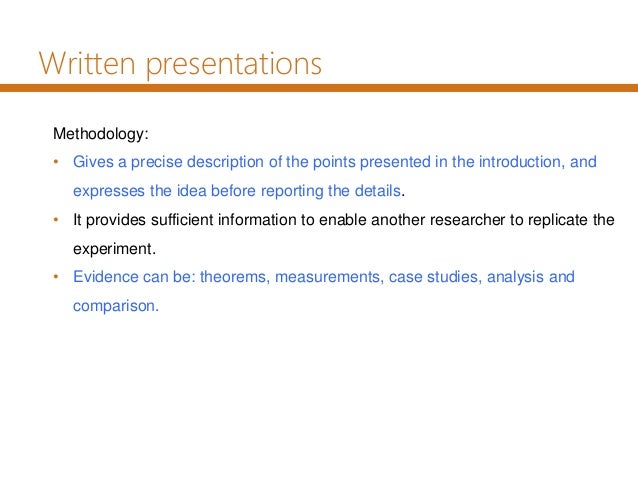 How to give a written presentation. Conferences: Oral and poster comm…
