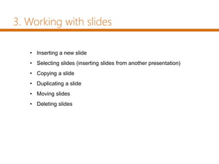 Using PowerPoint: basic and advanced concepts | PPT