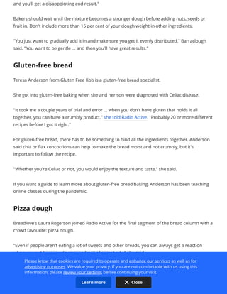 Baking bread: Tips and trade secrets from Edmonton bakeries | PDF