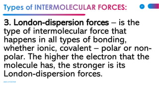 DESCRIBE THE GENERAL TYPES OF INTERMOLECULAR FORCES | PDF