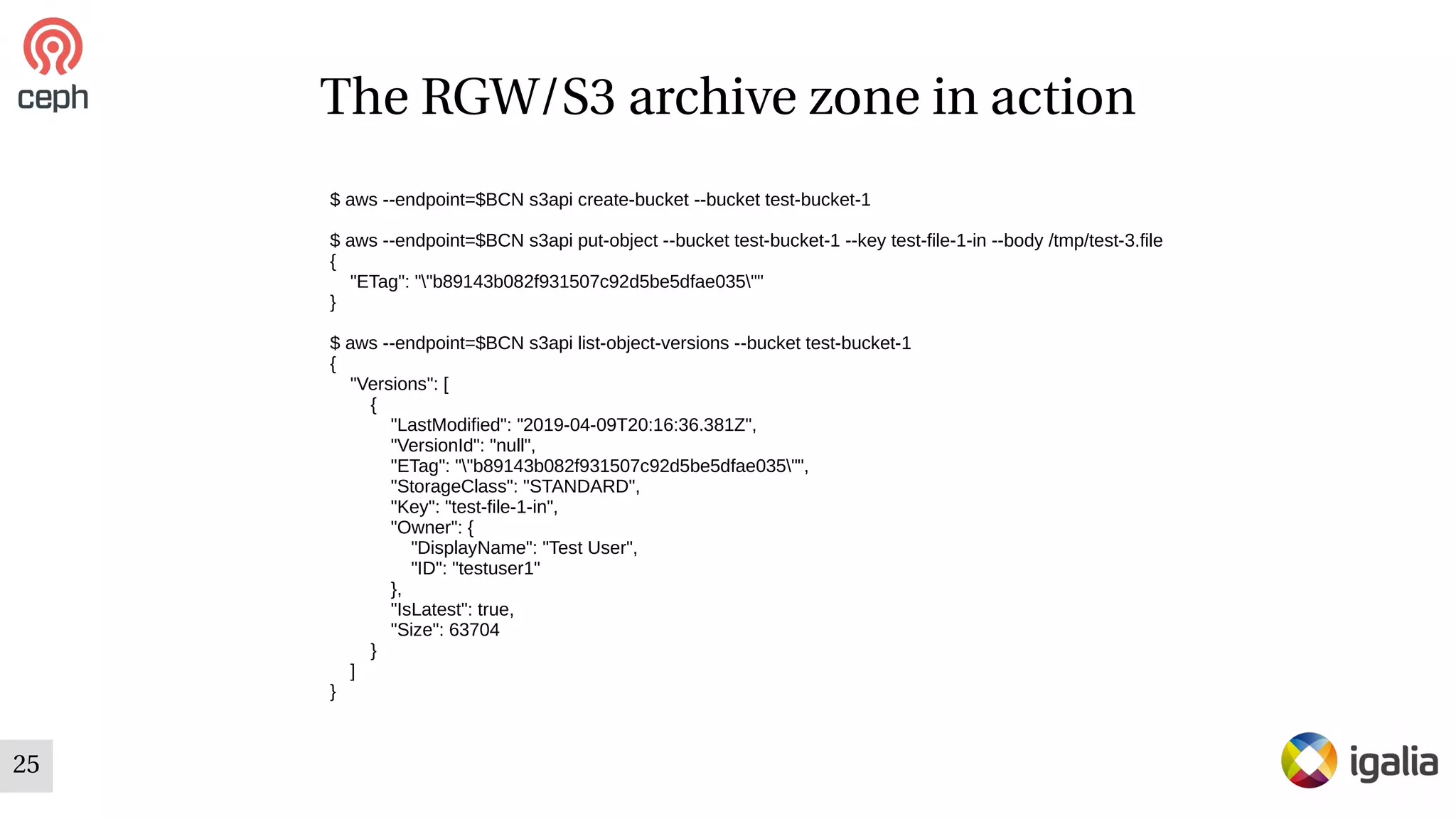 The Ceph RGW archive zone feature (Ceph Days 2019) | PDF