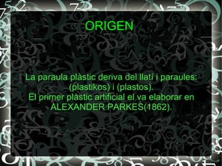 materials plastics | PPT