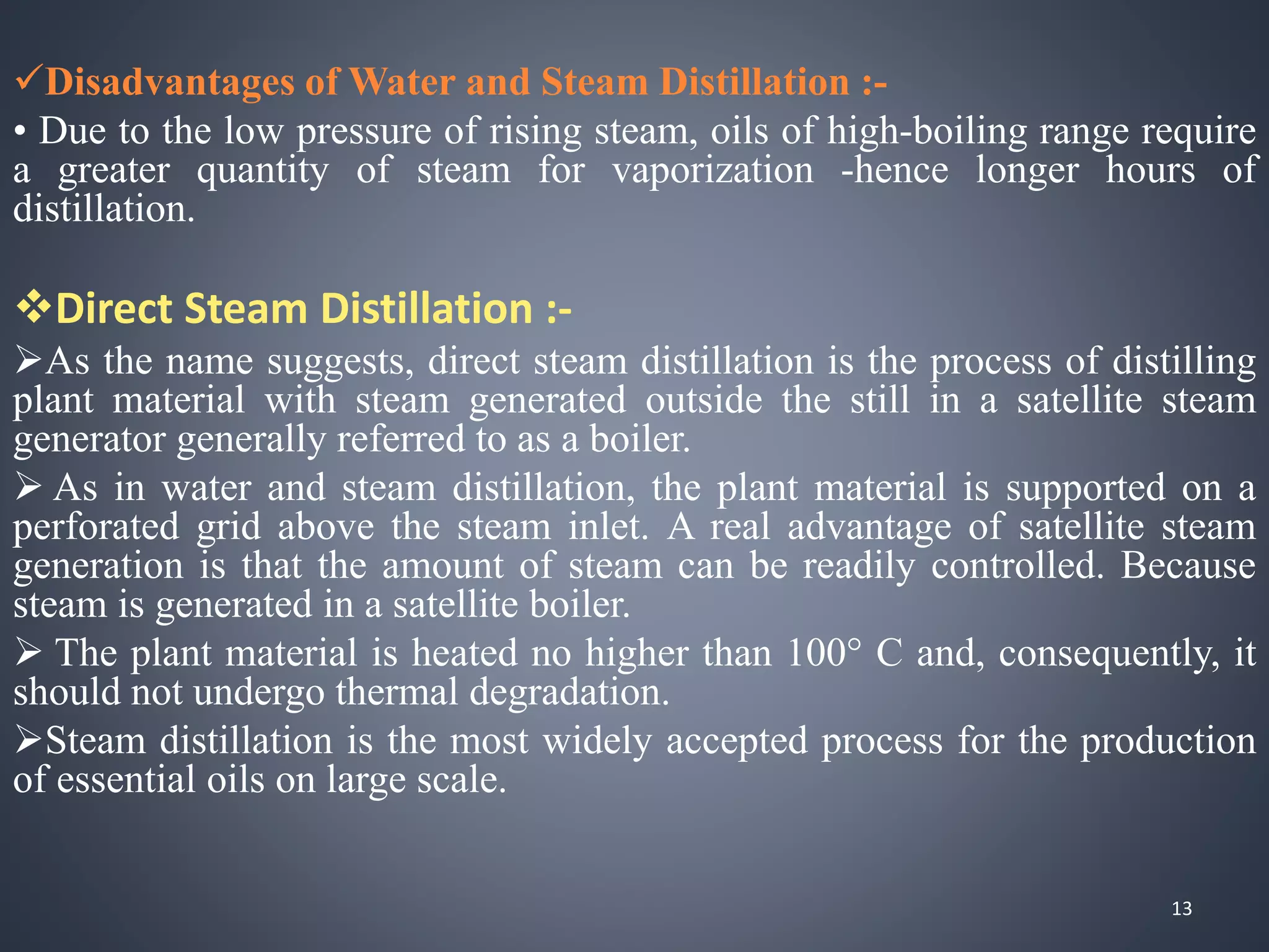 extraction of essential oil from aromatic plants | PPTX