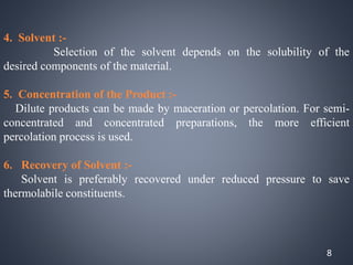 extraction of essential oil from aromatic plants | PPTX