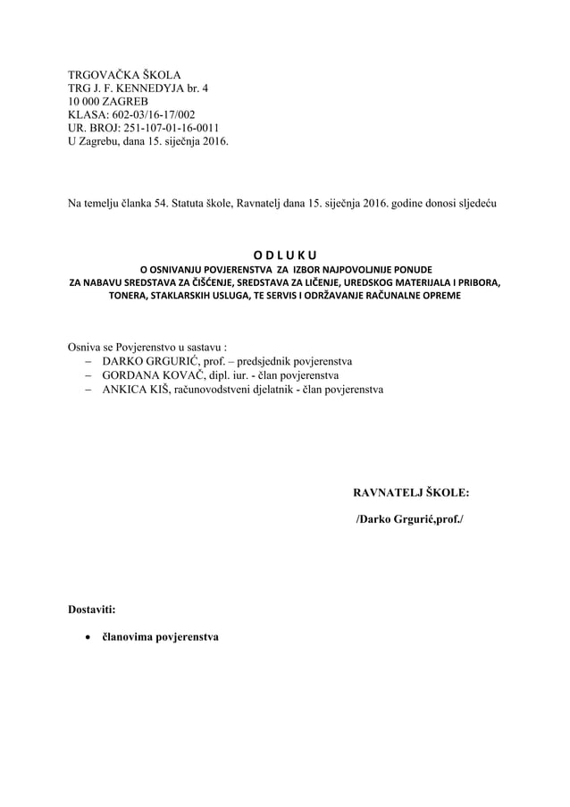 Javna nabava-2-2016 | PDF