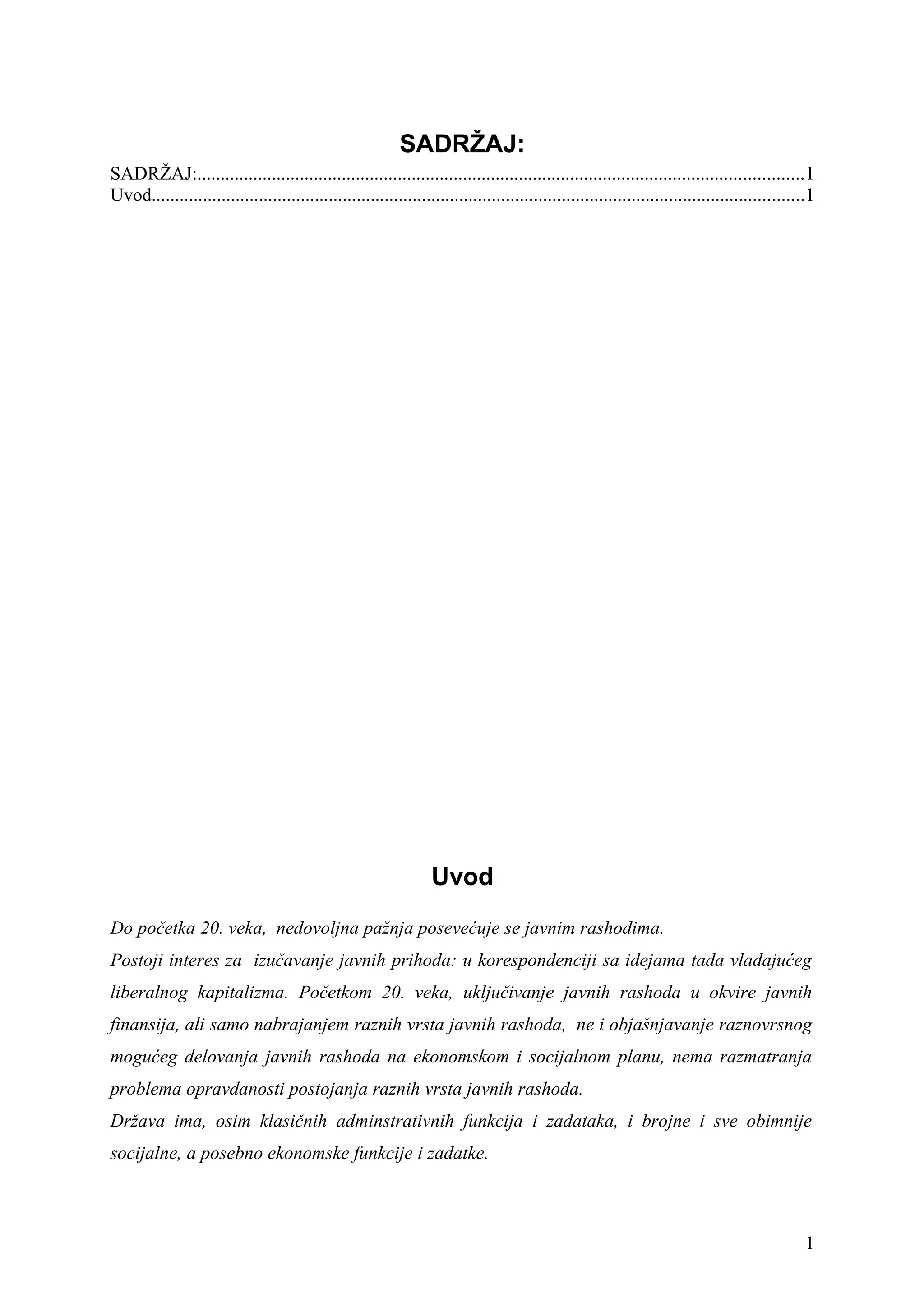 Javni rashodi | DOC