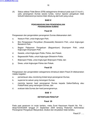 Jawaban 3.a.a.1 peraturan dumas | PDF