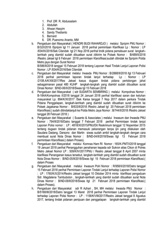 Jawaban 3.c.b laporan monev dumas | PDF