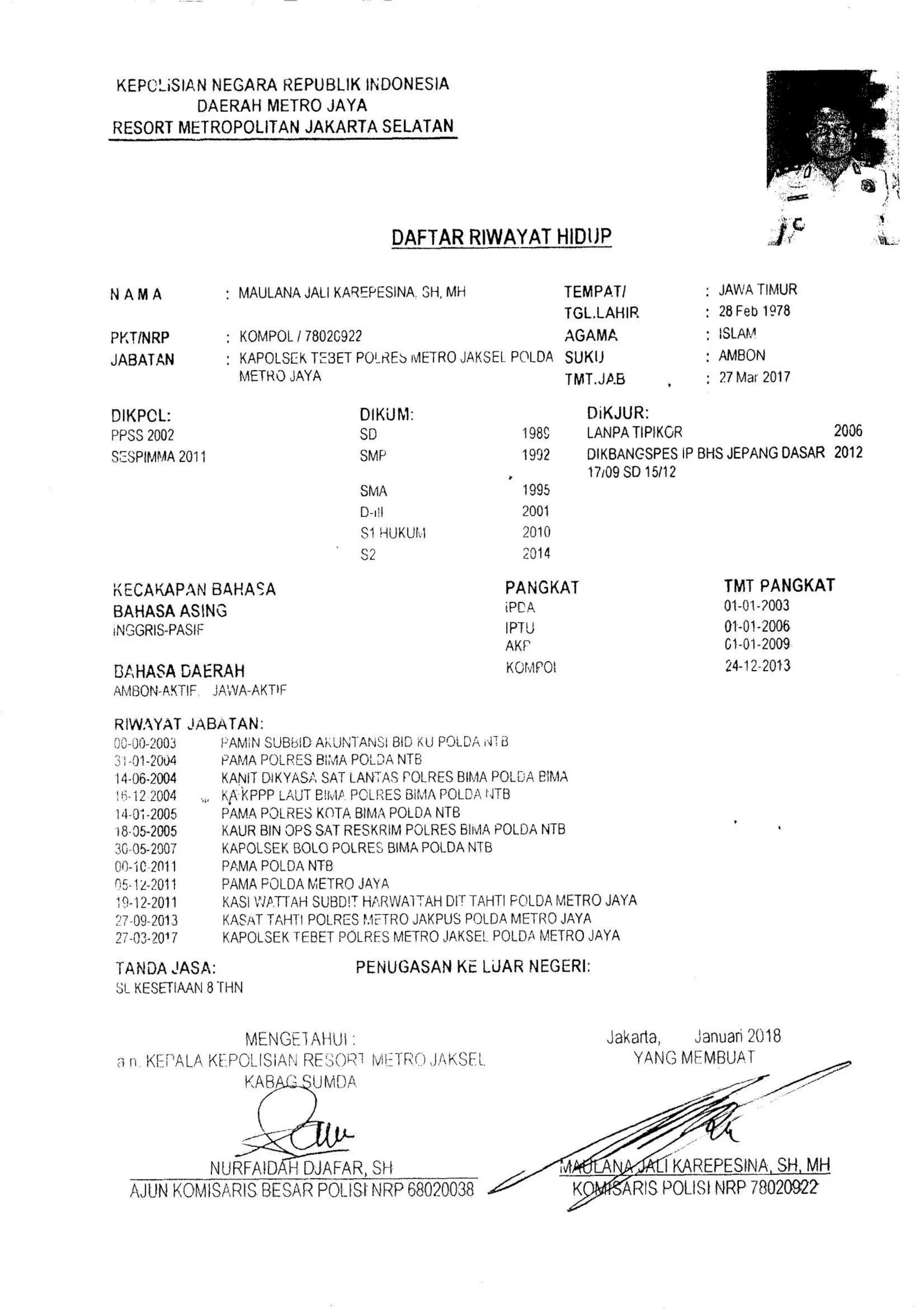 Jawaban 5 sop penjabaran perkap min | PDF