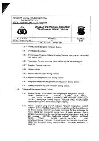 Jawaban 5 sop penjabaran perkap min | PDF