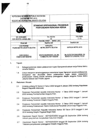 Jawaban 5 sop penjabaran perkap min | PDF