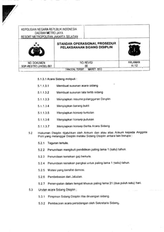 Jawaban 5 sop penjabaran perkap min | PDF