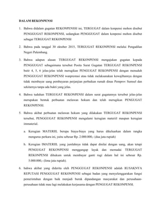 Jawaban gugatan | DOC