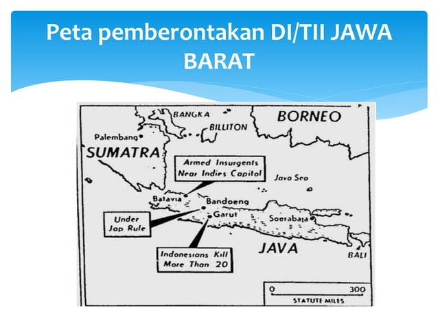 Pemberontakan Darul Islam/Tentara Islam Indonesia (DI/TII) jawa barat ...