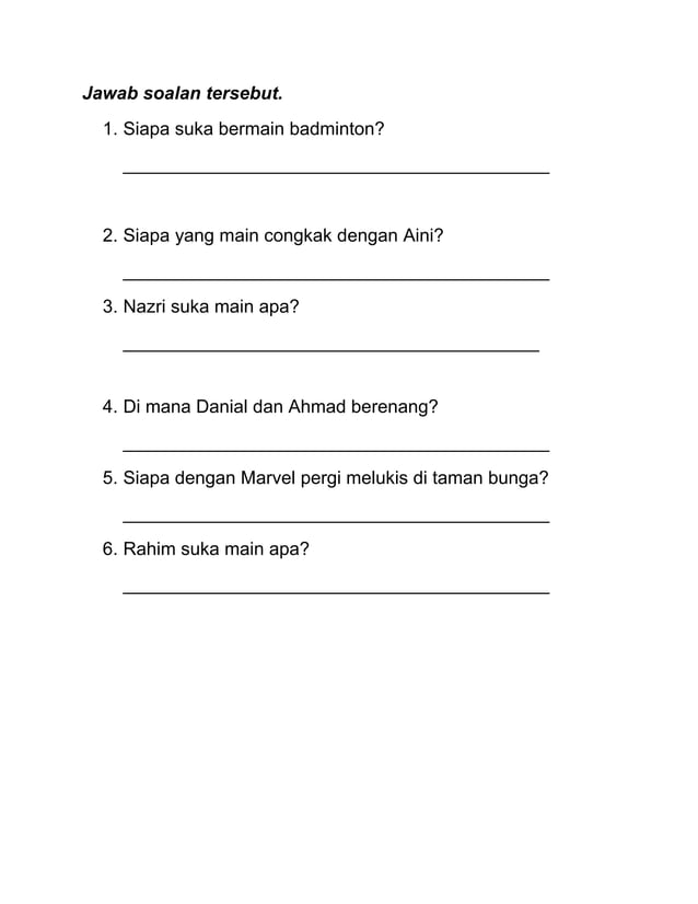 Jawab soalan berdasarkan petikan | DOCX