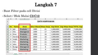 Jawab soal excel | PPSX