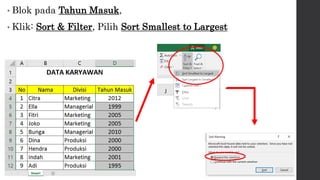 Jawab soal excel | PPSX