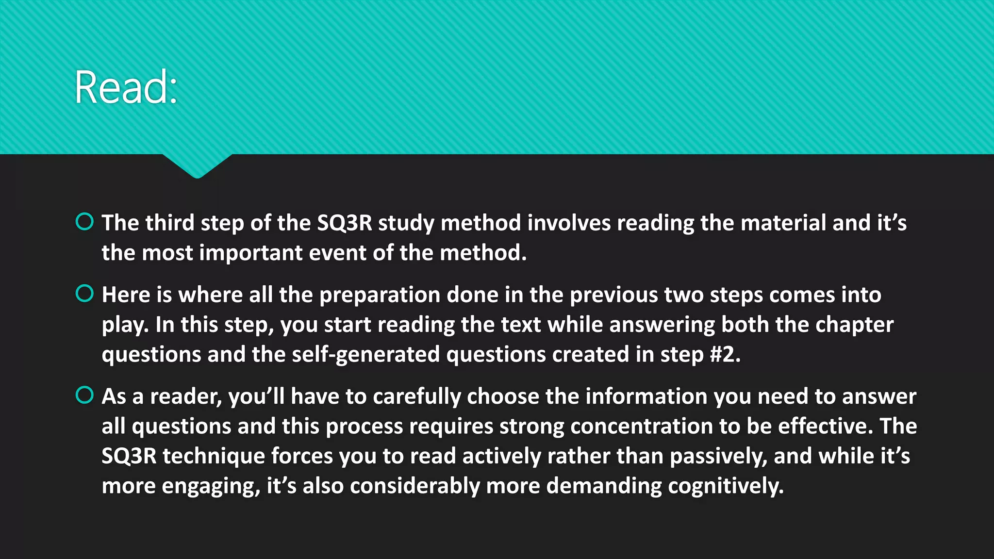 SQ3R Study System BY Jawad Ahmed | PPTX
