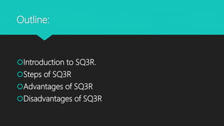 SQ3R Study System BY Jawad Ahmed | PPTX