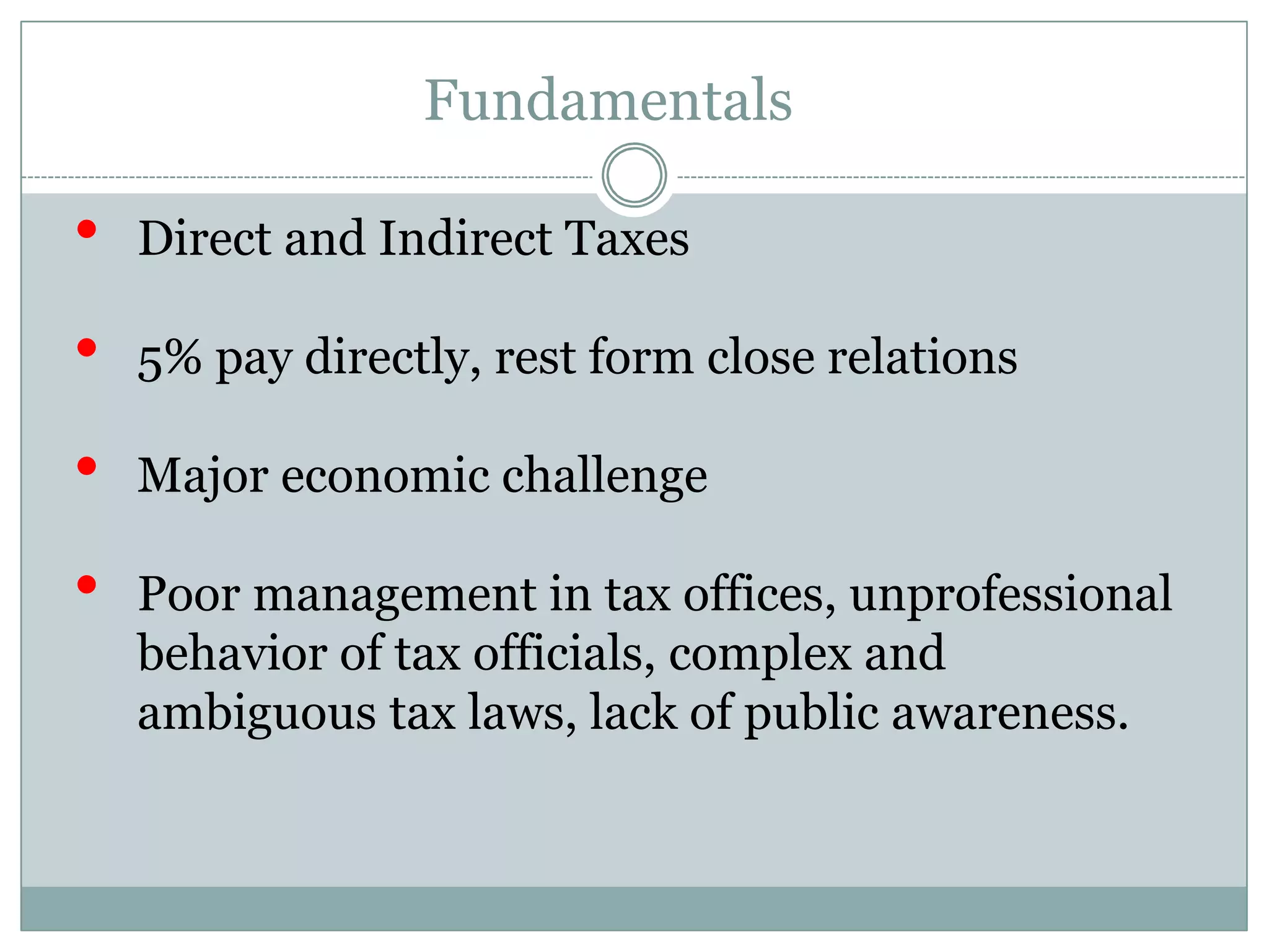 Taxation system in pakistan | PPTX